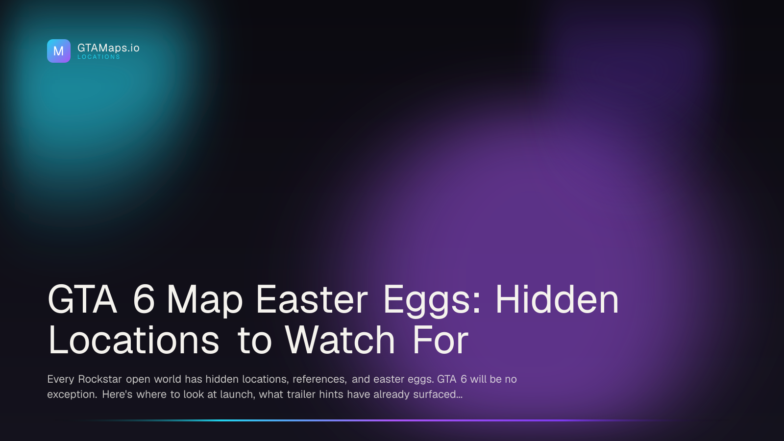 GTA 6 Map Easter Eggs: Where to Look